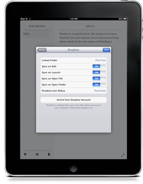 PlainText: It's Like Text Edit for iOS, Plus Sync - MacStories